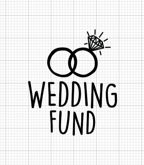 Wedding Fund Sticker - Sticker, Label, Decal for Money Jar - Wedding ...