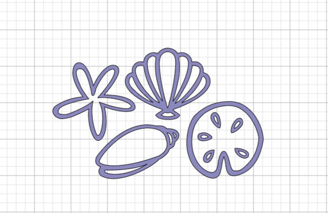 Sea Shell Stickers - Set of 4! - FREE SHIPPING in US. - Shell Decals ...