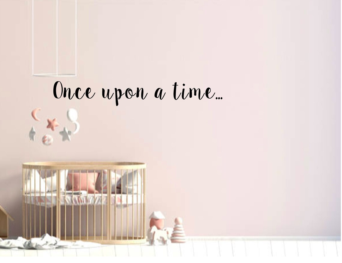 Once Upon a Time Wall Decal Wall Decor Reading Time - Etsy