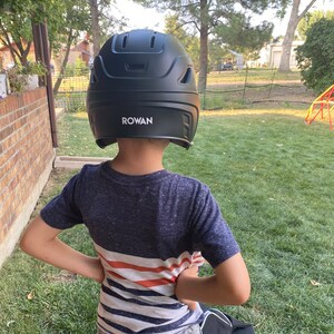 Custom Helmet Label - Personalized Helmet Label - Name Decal // Sports ...
