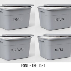 Custom Tub Labels - FREE SHIPPING in US. - Custom Organizing Stickers ...