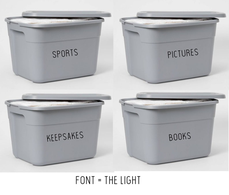 Custom Tub Labels - FREE SHIPPING in US. - Custom Organizing Stickers ...