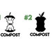 Compost Stickers // Custom // FREE SHIPPING in US. Label Trash Can ...