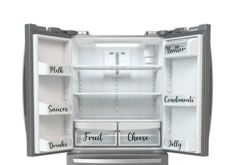 Refrigerator Label Sets - Custom Refrigerator Labels - Kitchen ...