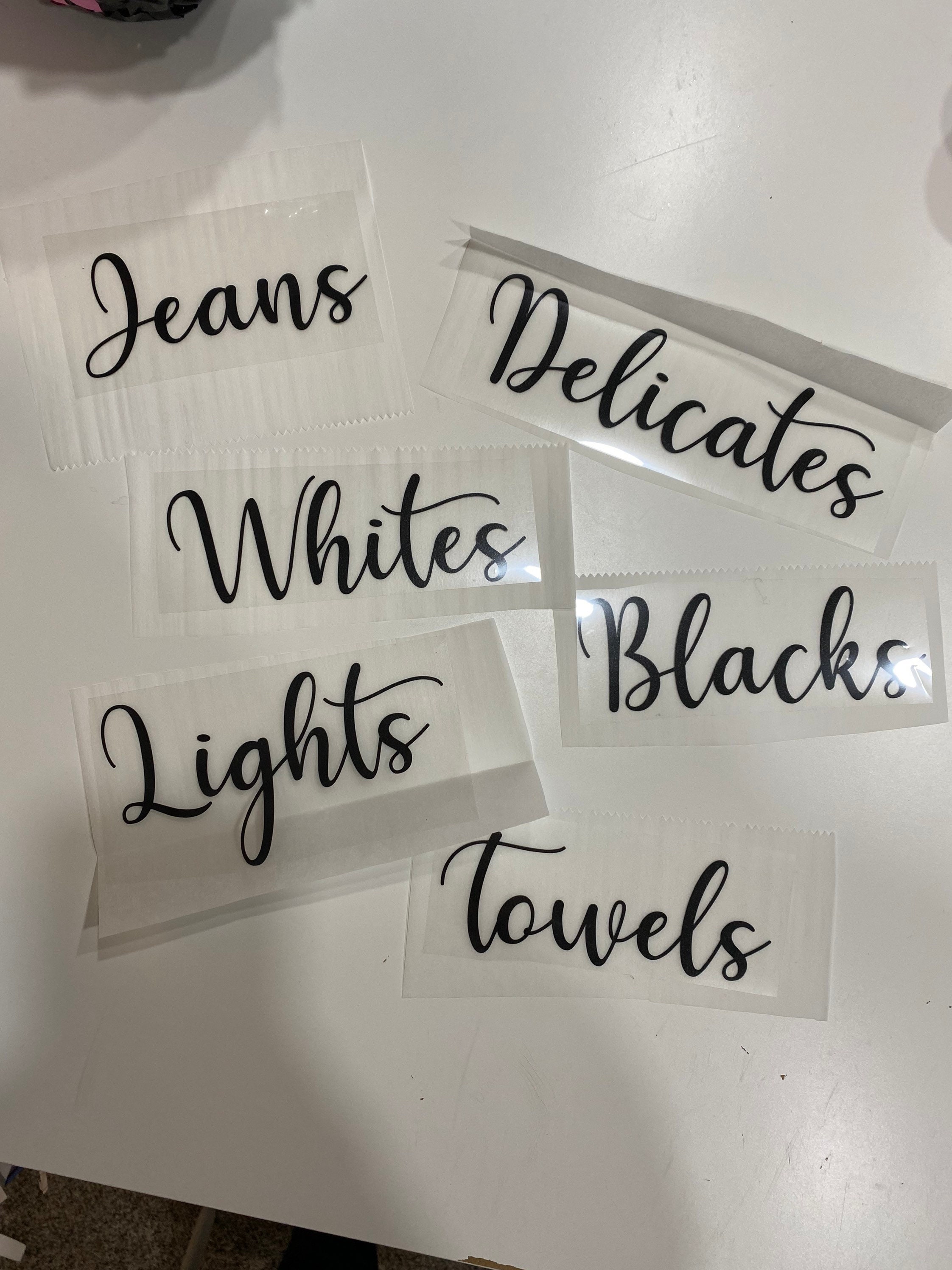 Custom Iron on Laundry Labels // Custom Laundry Iron on // - Etsy