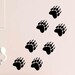 Bear Track Stickers - 6 Stickers - FREE SHIPPING in US- Bear Foot Print ...