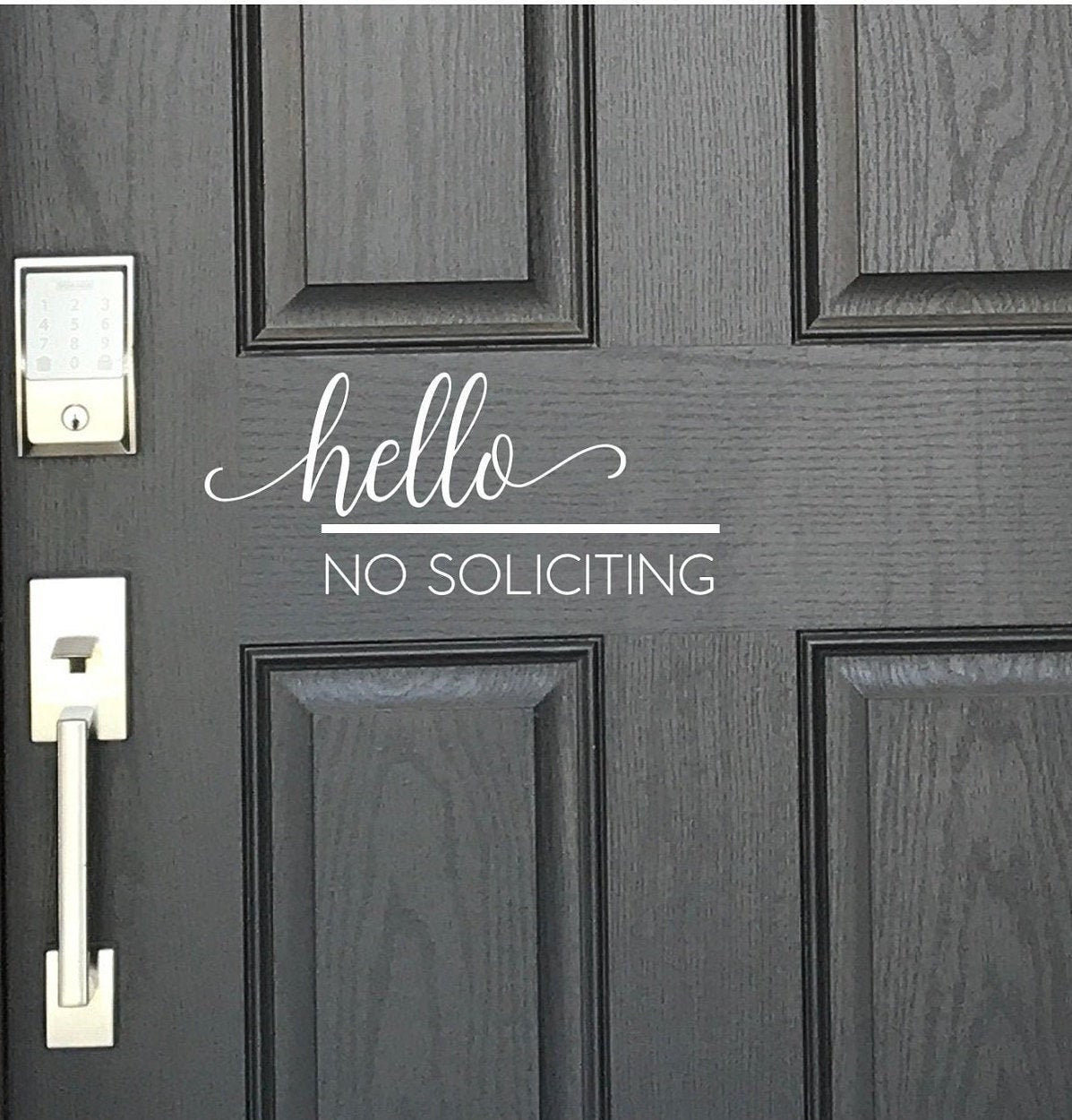 No Soliciting Sticker // Front Door Decal // FREE SHIPPING in US ...