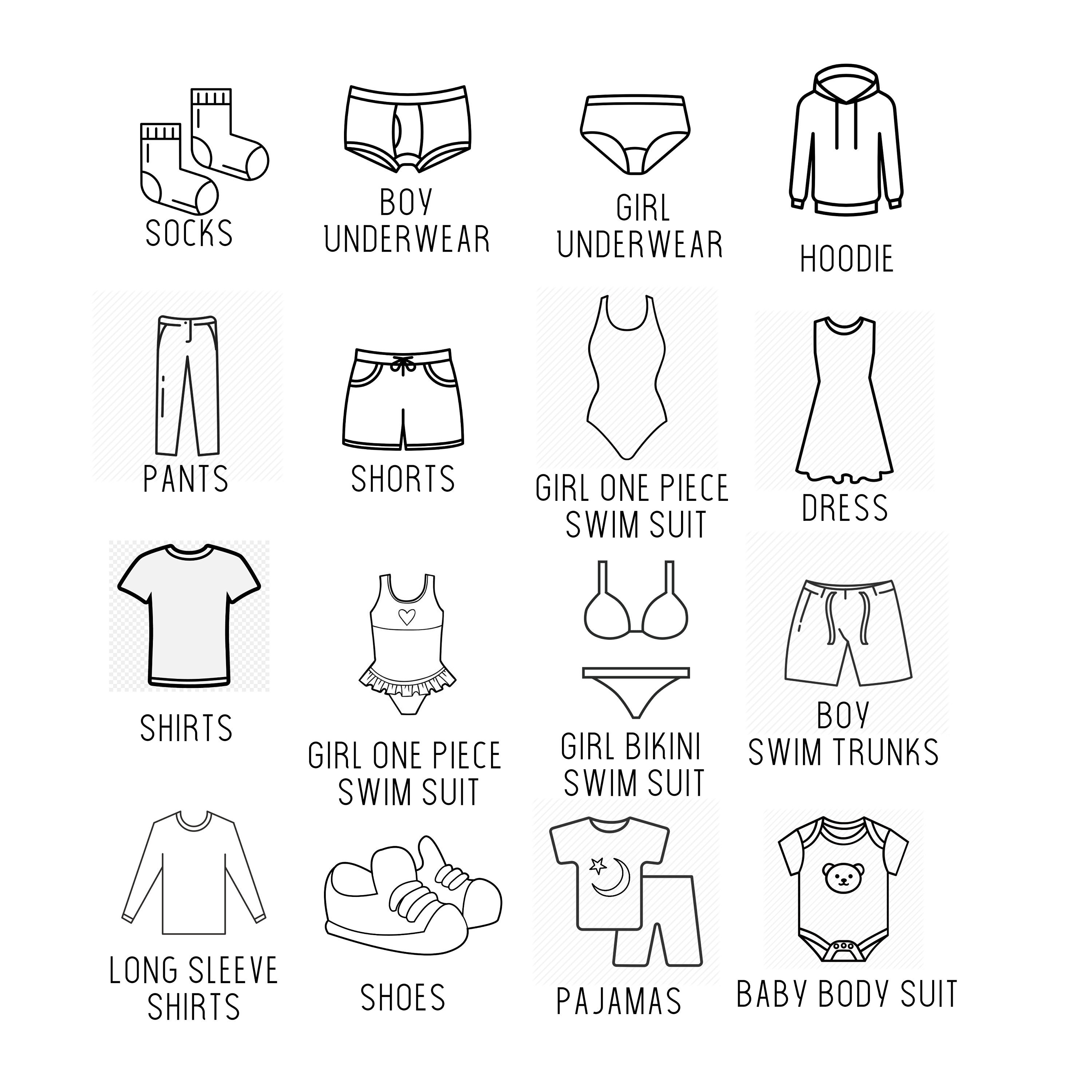 Custom Iron on Clothes Bin Labels // Iron Cloth Bin Labels // - Etsy Canada