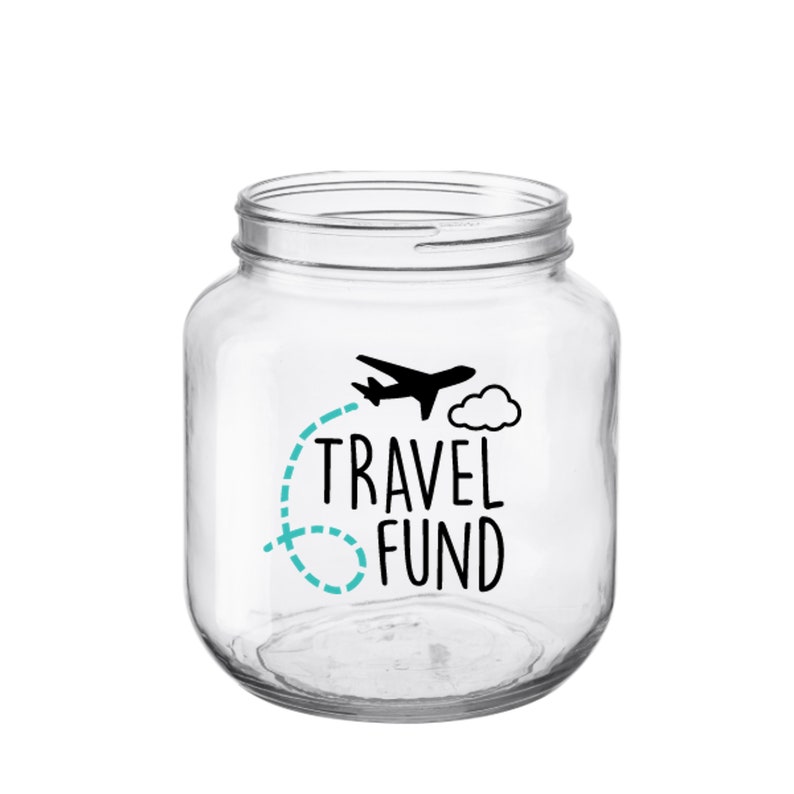 Travel Fund Sticker Sticker Label Decal for Money Jar // - Etsy