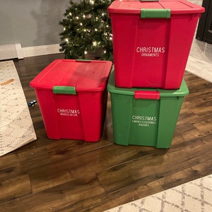 Custom Tub Labels - Custom Organizing Stickers - Storage Tub Decals ...