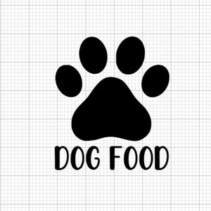 Dog Food Stickers // 4" Custom // FREE SHIPPING in US. - Label Trash ...