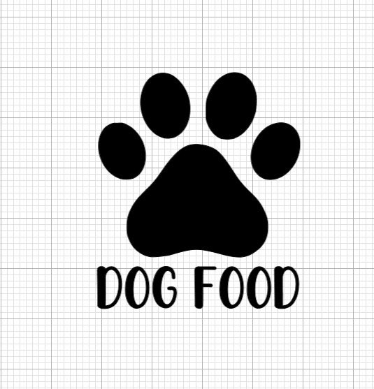 Dog Food Stickers // 4" Custom // FREE SHIPPING in US. - Label Trash ...