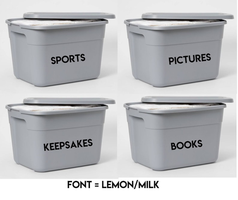 Custom Tub Labels - FREE SHIPPING in US. - Custom Organizing Stickers ...