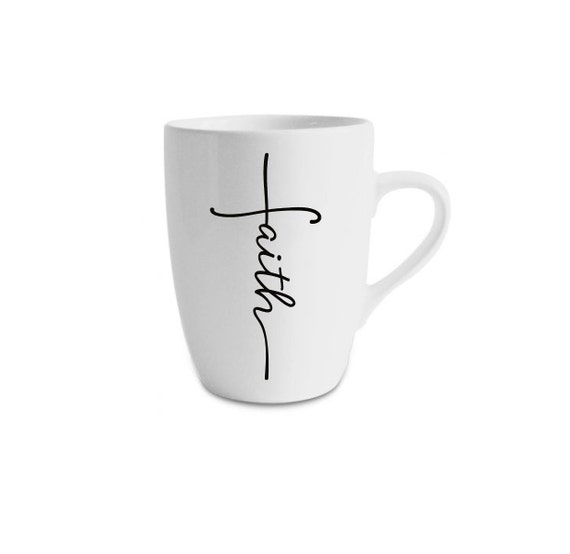 Faith Cross Sticker Sticker Label Decal for Mug Water | Etsy