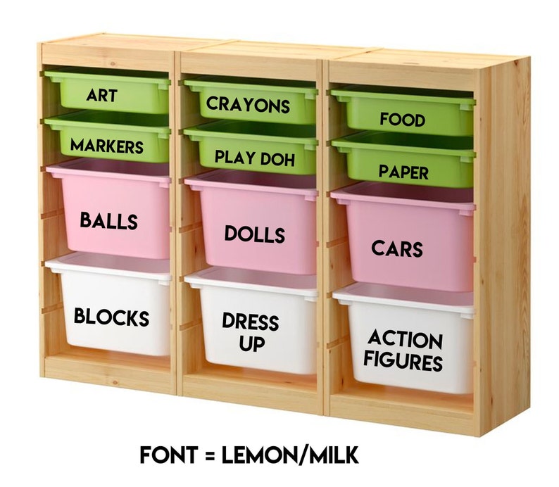 Custom Toys Bin Labels // FREE SHIPPING in US. // Custom Toy - Etsy