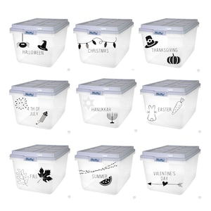 Custom Storage Tub Labels With Pictures & Words // Picture Labels for ...