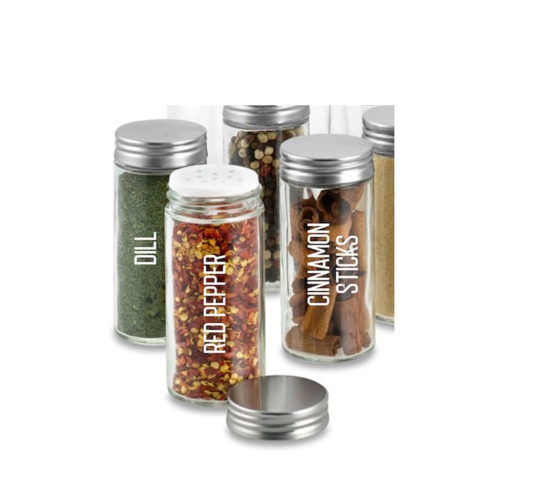 Spice Jar Labels - Custom Spice Jar Labels // Spice Jar Stickers ...