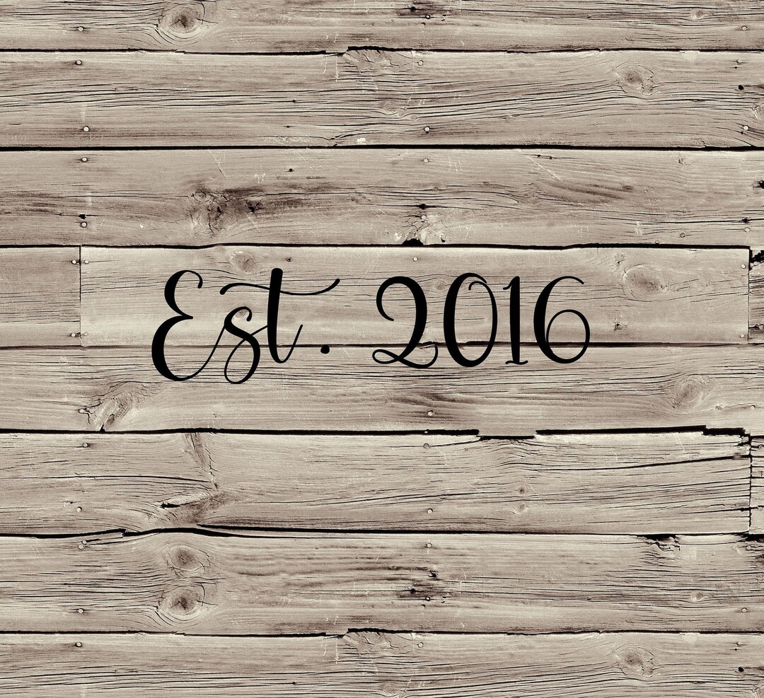 Est. Sticker - FREE SHIPPING in US. - His and Her Wedding Decals - His ...