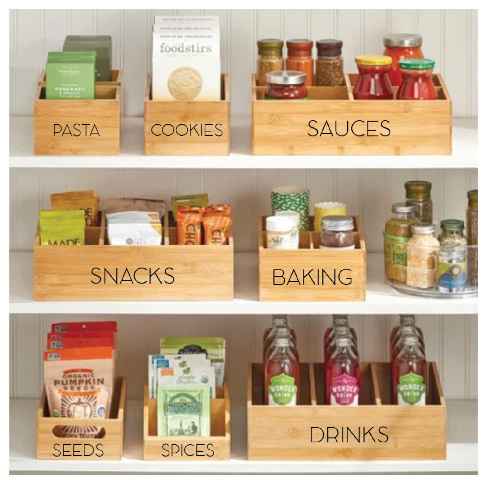 Pantry Labels - Food Labels - Pantry Decals - Pantry Organization - Etsy