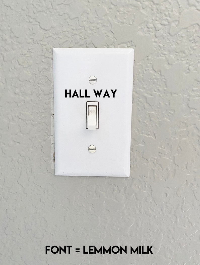 Custom Light Switch Labels // Light Switch Stickers // Light | Etsy