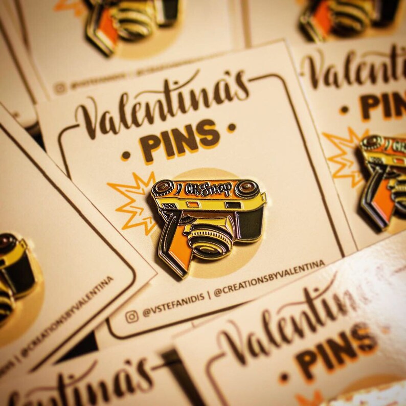 Oh, Snap Camera Enamel Pin - Etsy