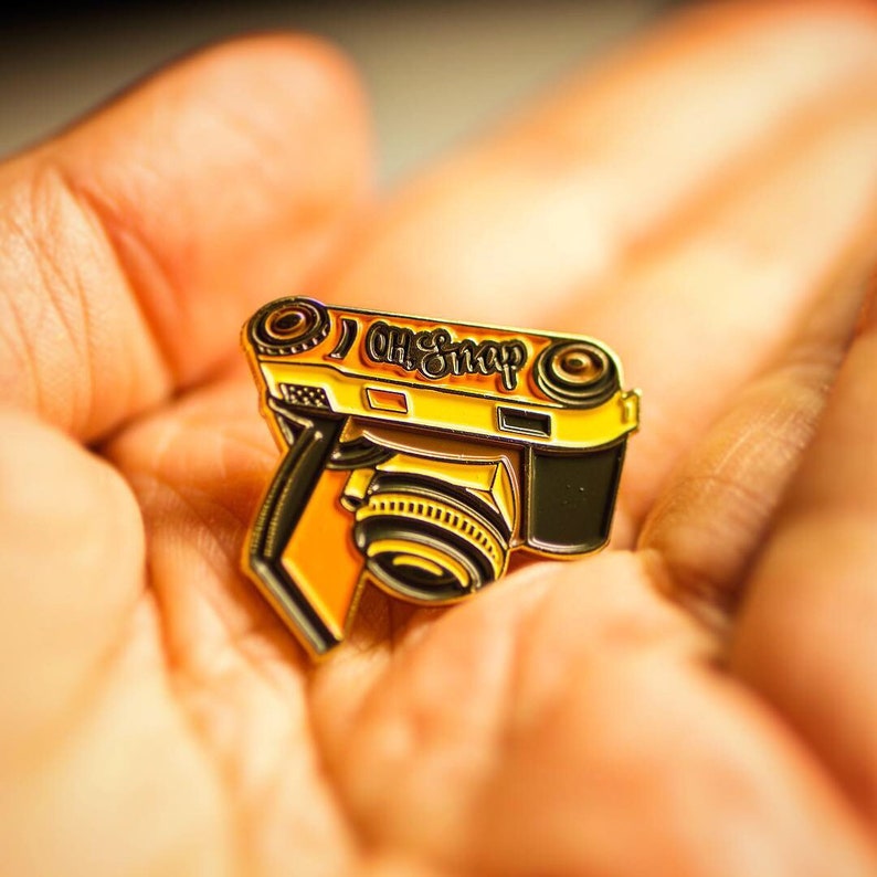 Oh, Snap Camera Enamel Pin - Etsy
