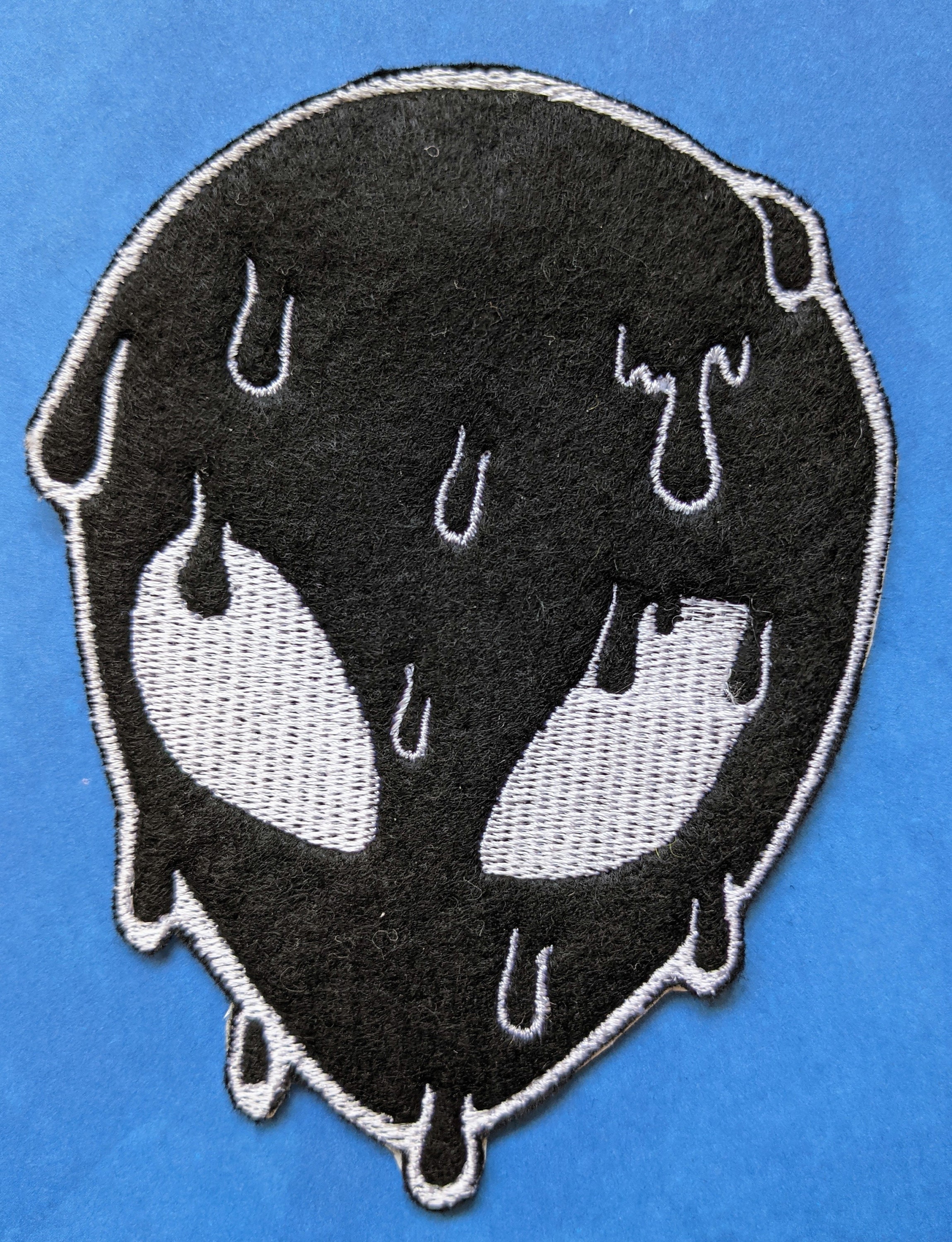 Trippy Drippy Alien Iron-on Patch | Etsy