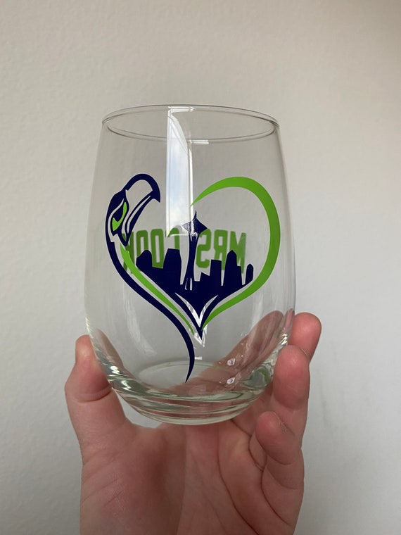 Sports Inspired Wine Glass Set Custom Sport Wine Glasses - Etsy