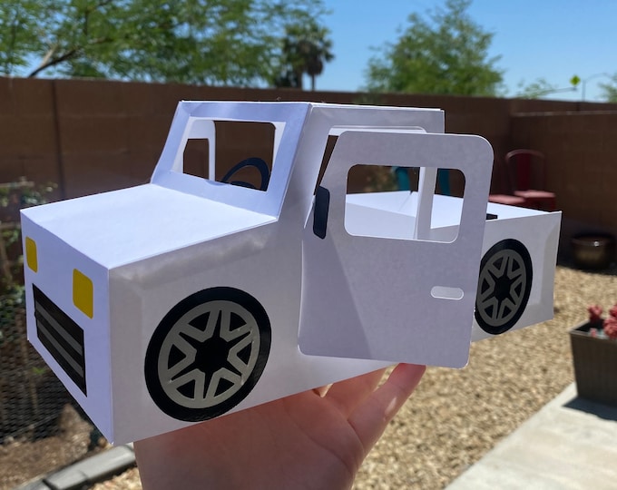 Paper Truck Gift Box (assembled) - Etsy