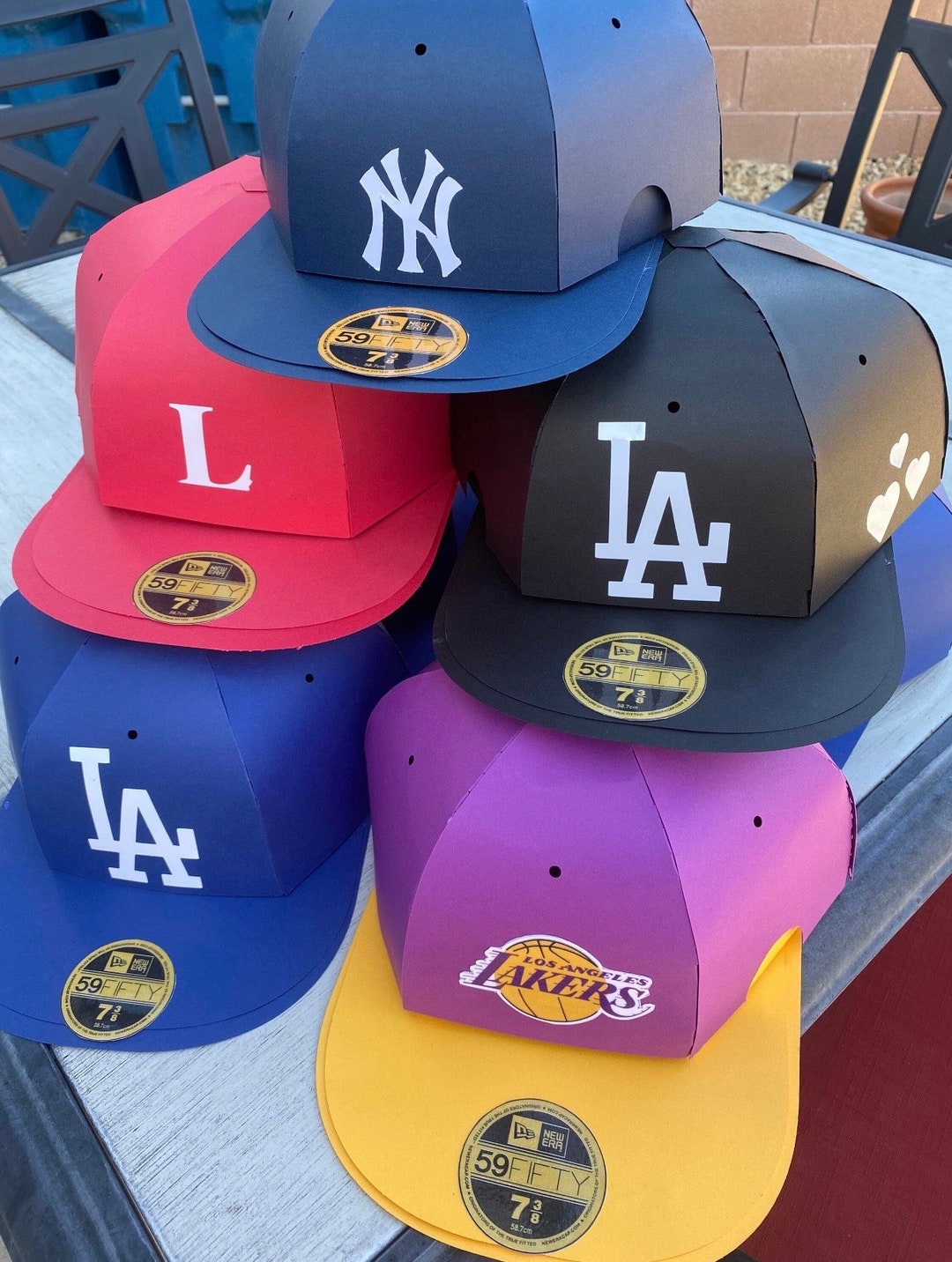 Large Paper Baseball Cap Gift Box (ASSEMBLED/NOT FILLED) - Etsy