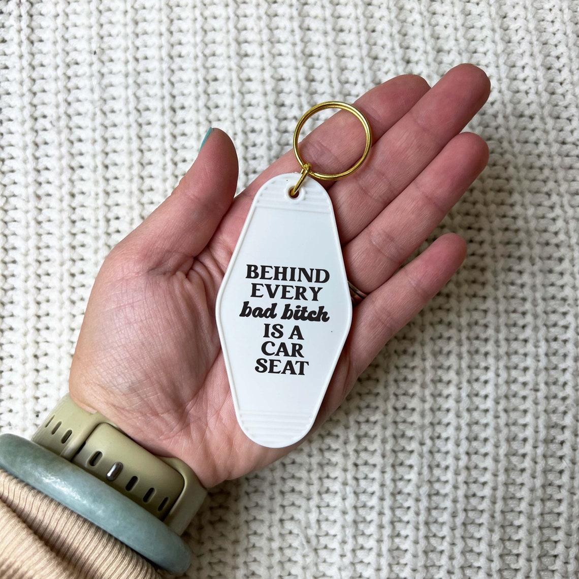 Funny Mom Keychain: Vintage Motel Style Acrylic Key Accessory - Etsy