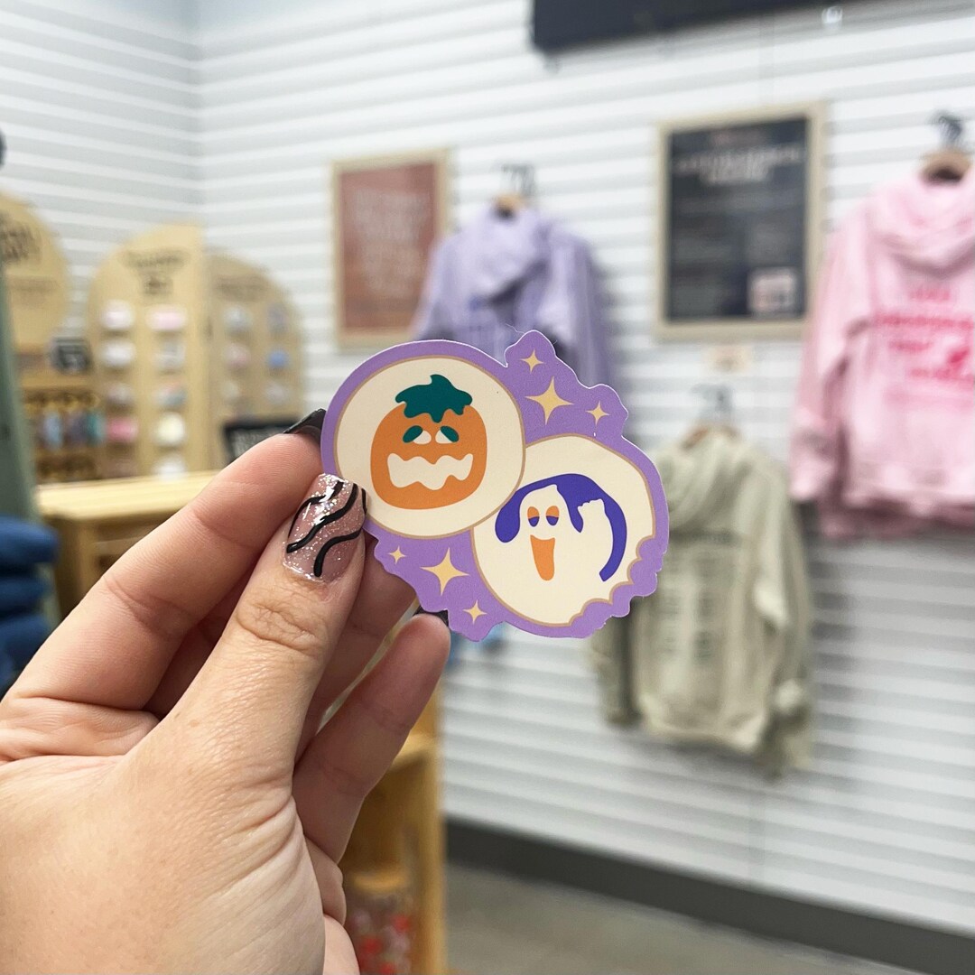 Halloween Cookies Nostalgic Waterproof Sticker Throwback Waterresistant ...