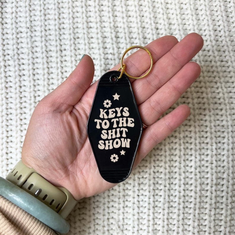 Keys to the Shit Show Keychain | Vintage Inspired | Retro Design ...