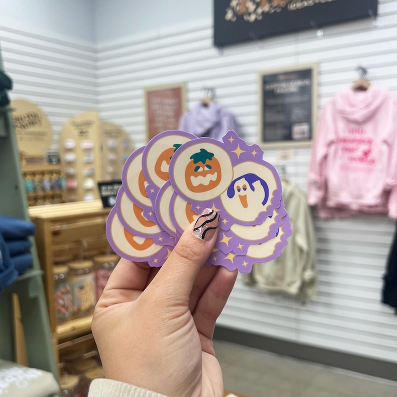 Halloween Cookies Nostalgic Waterproof Sticker Throwback Waterresistant ...