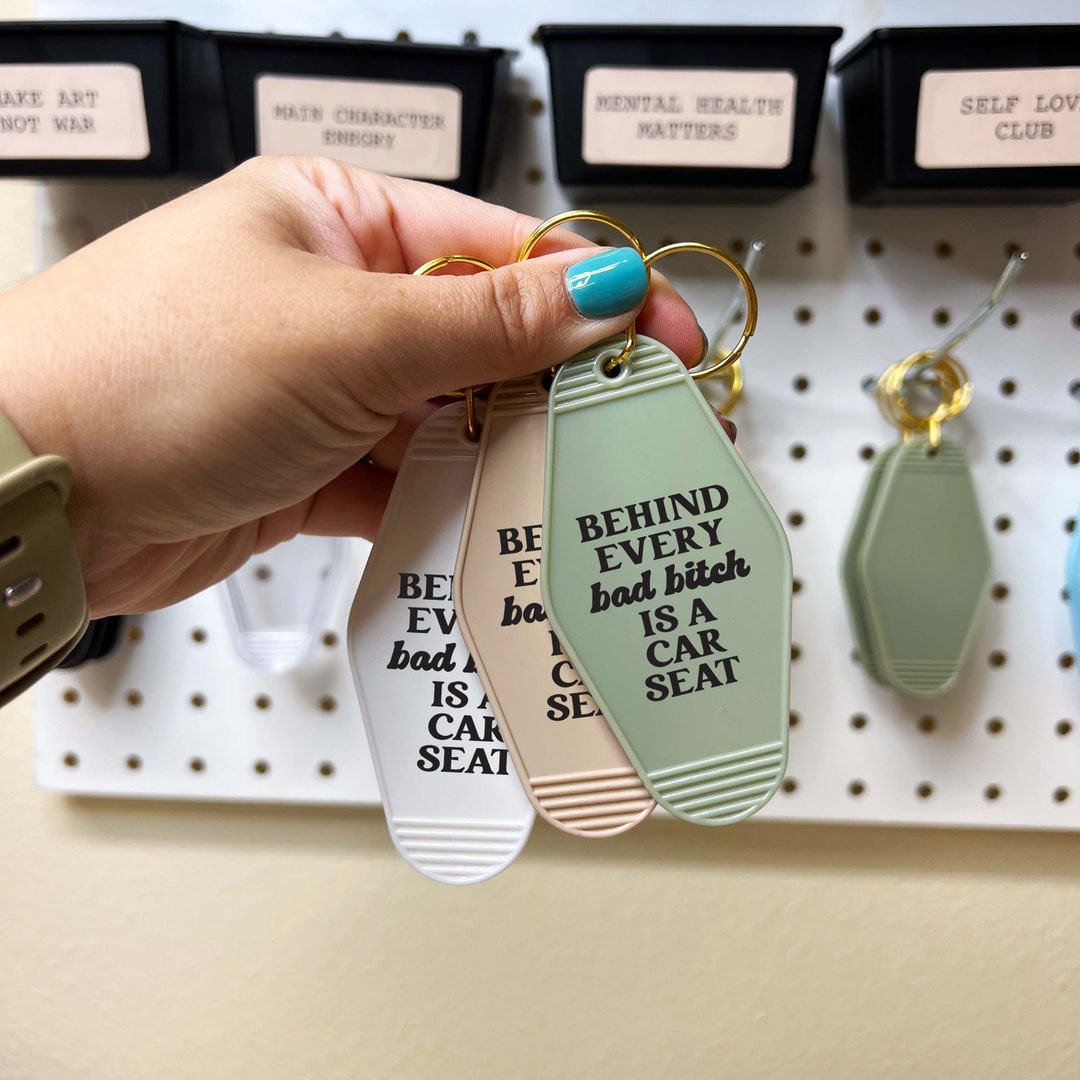 Funny Mom Keychain: Vintage Motel Style Acrylic Key Accessory - Etsy
