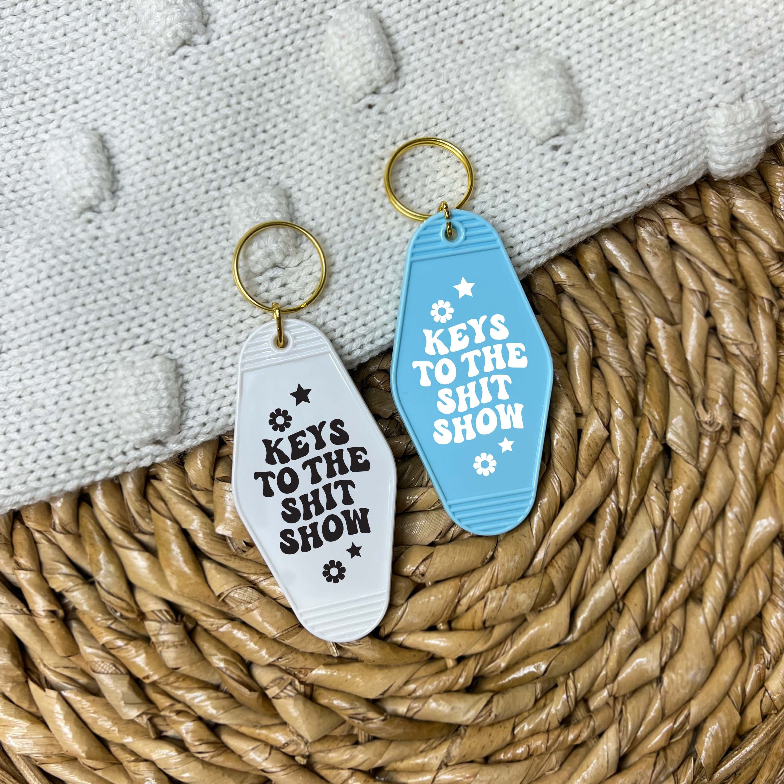 Keys to the Shit Show Acrylic Keychain | Retro Hotel Key Accessory - Etsy