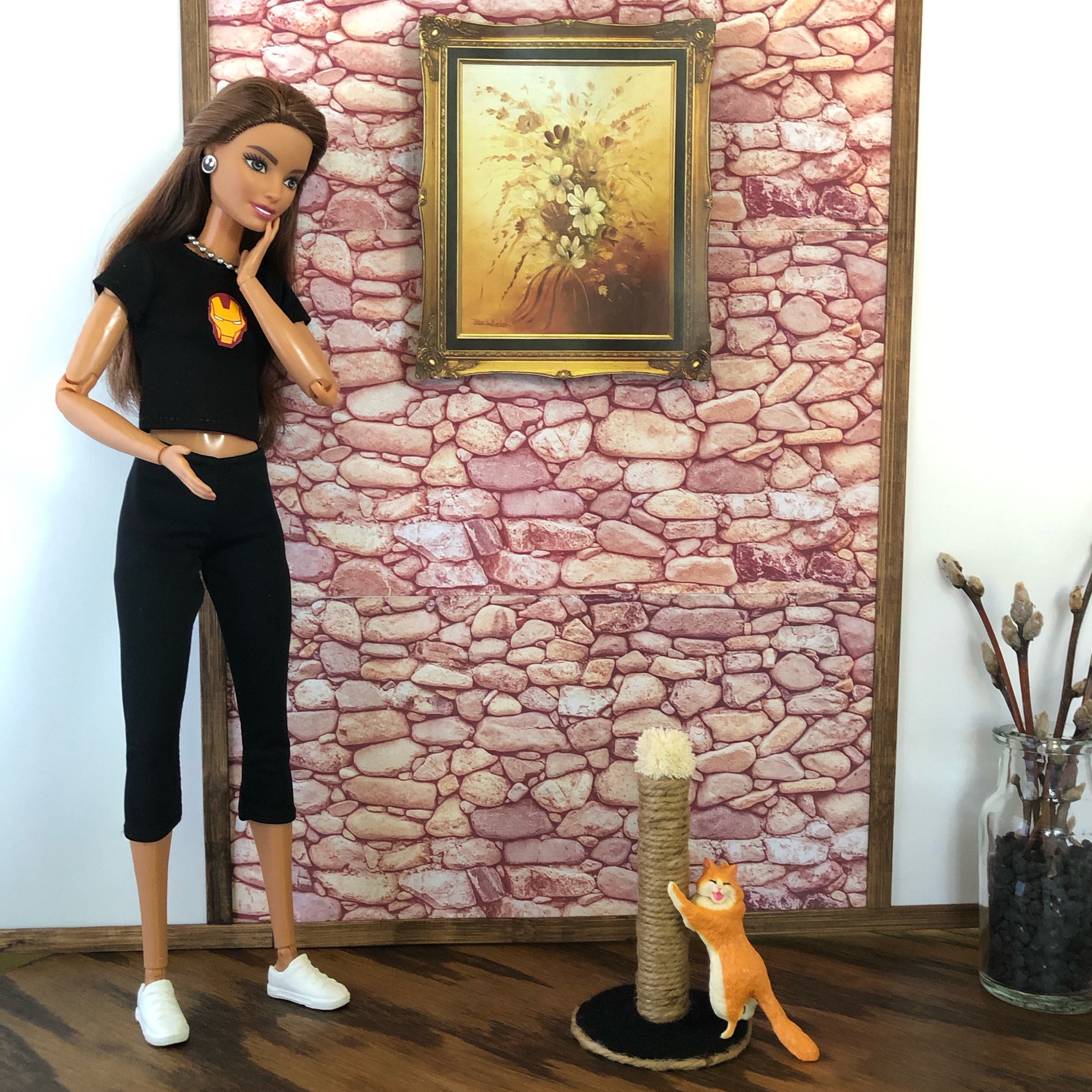 1:6 Scale Miniature Cat Scratching Post Handmade for - Etsy
