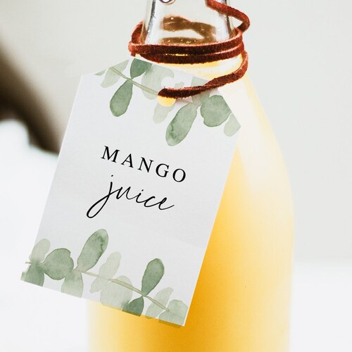 Printable Mimosa Juice Tags Template Download Mimosa Bar | Etsy