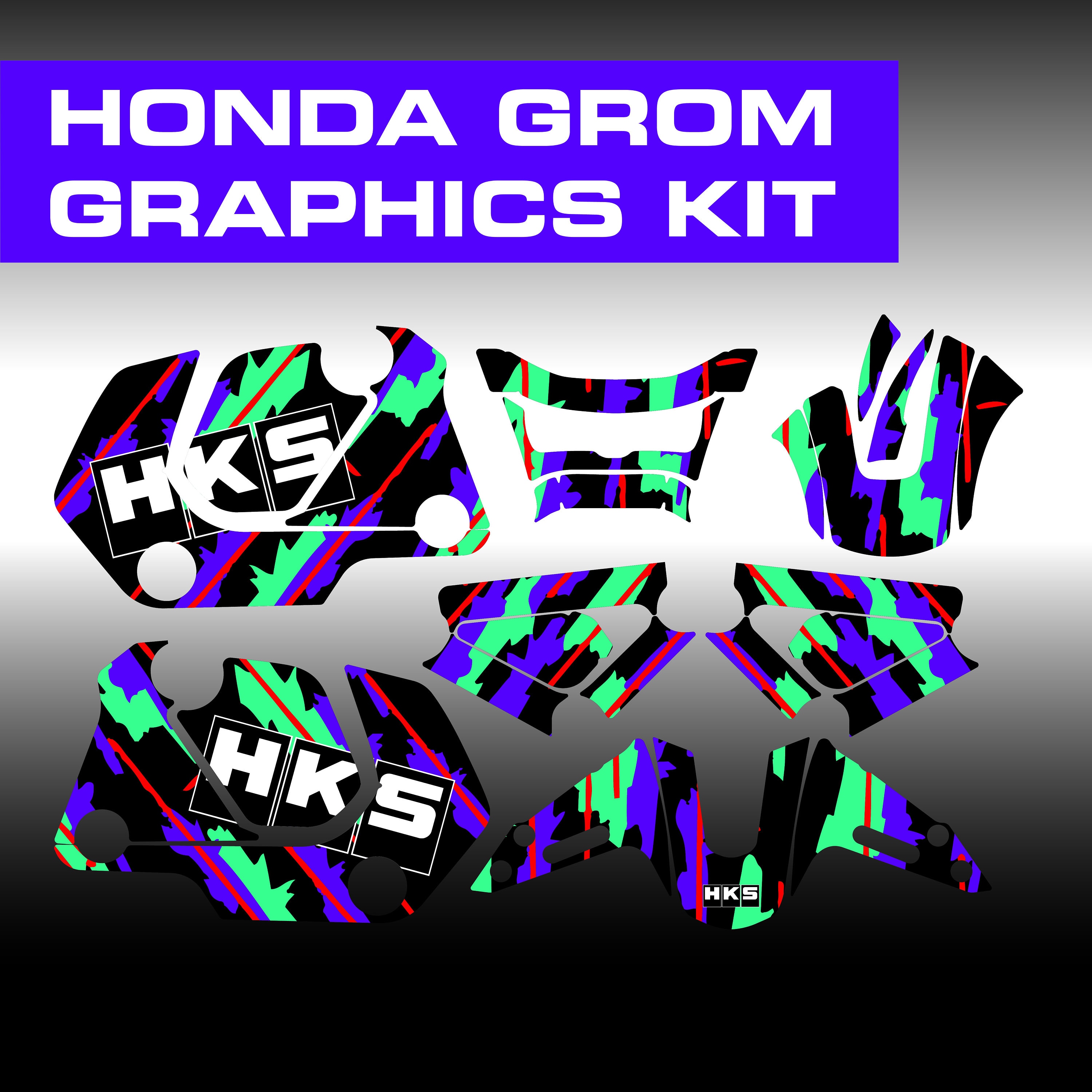 Honda HKS Grom Replica Honda Grom Graphics Honda Grom - Etsy
