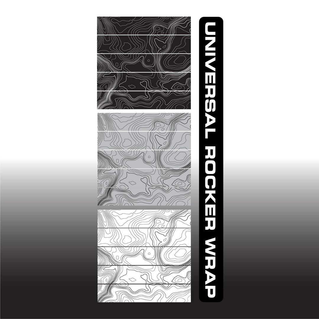UNIVERSAL Rocker Panel Wrap Sheet || TOPO Wrap || Topographical Vinyl ...