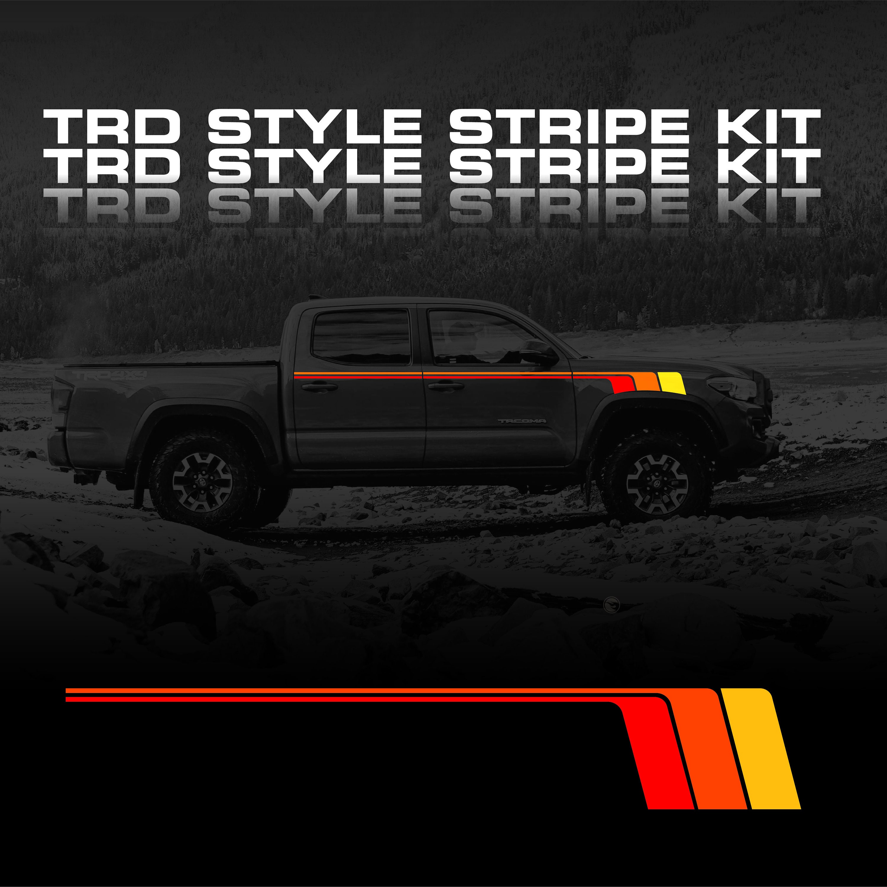 TRD Style Racing Stripes || Toyota Racing || Baja Stripes || Universal ...
