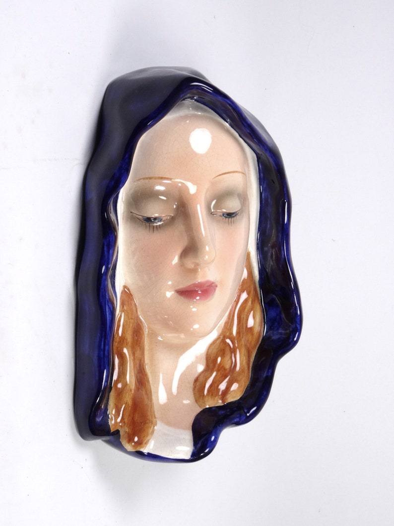 Art Deco Madonna Wall Mask by Goebel - Etsy