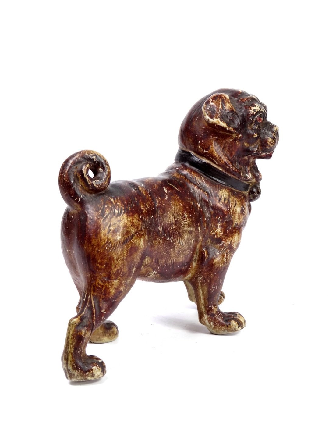 Antique Pug Dog Figure - Etsy