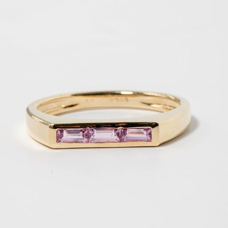 Bar Channel Ring - Etsy
