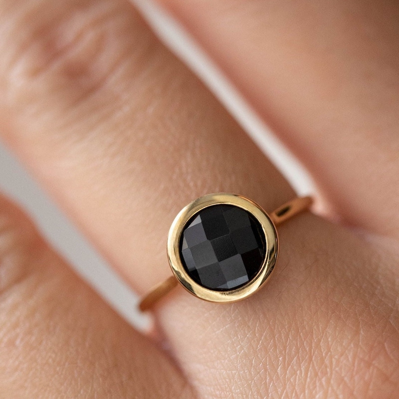 Black Onyx Ring - Etsy