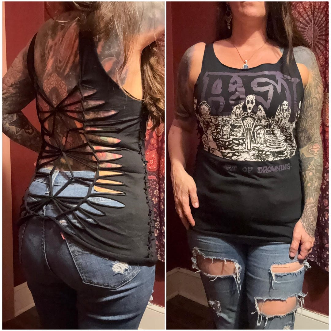 AFI // Shredded Tank // Band Tee // Alt Fashion // Womens Large - Etsy