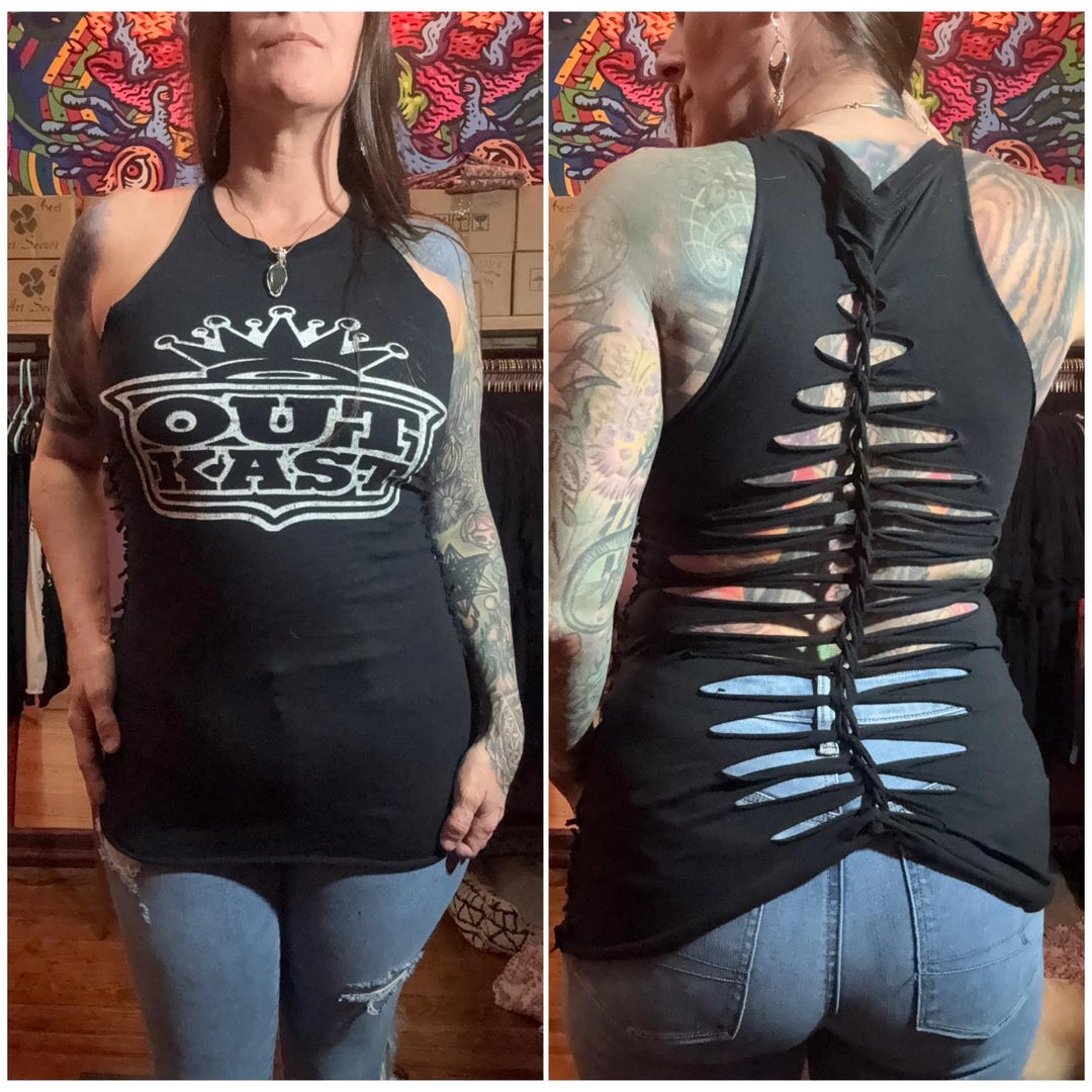 Outkast // Vintage Hip-hop // Shredded Tank // Womens Medium - Etsy