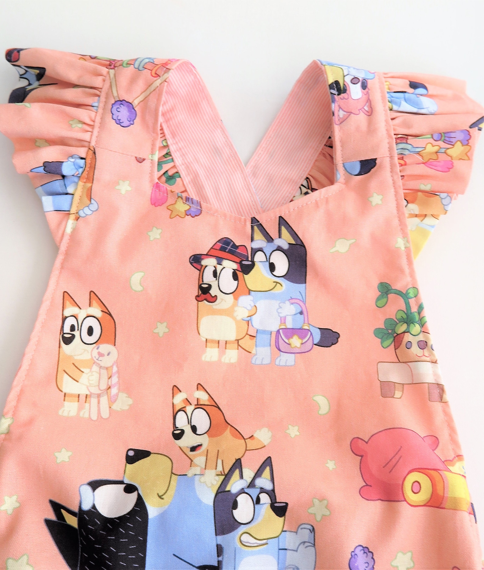 Bluey Baby Girl Clothes Bluey Romper Apricot Bluey Baby - Etsy Ireland
