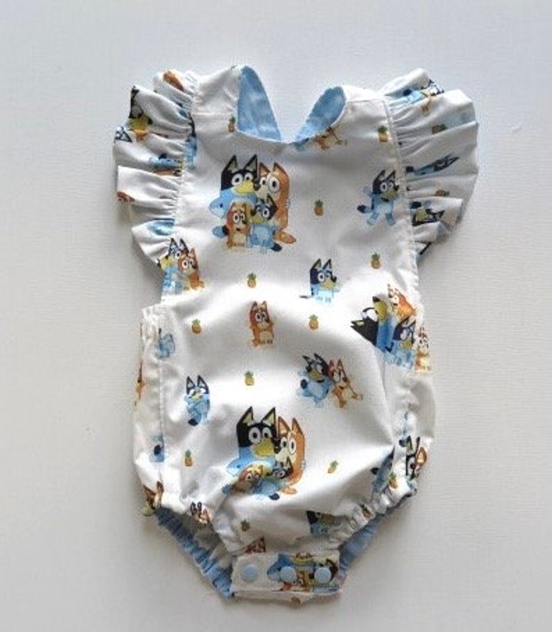 Baby Clothes, Baby Playsuit, Bluey Baby Romper, Bluey Frilled Romper ...