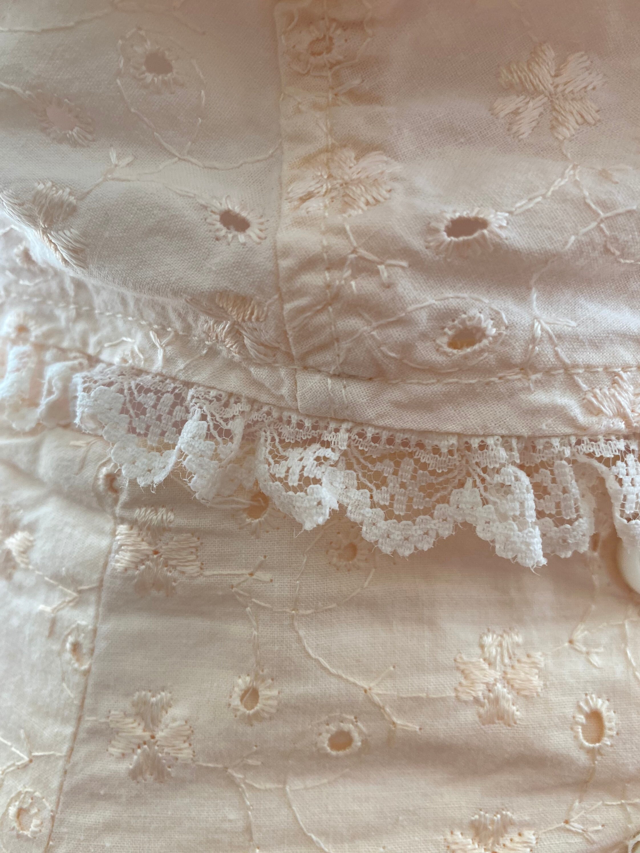 Vintage 70s Star of India Eyelet Cotton Skirt /corset Top( XS) - Etsy